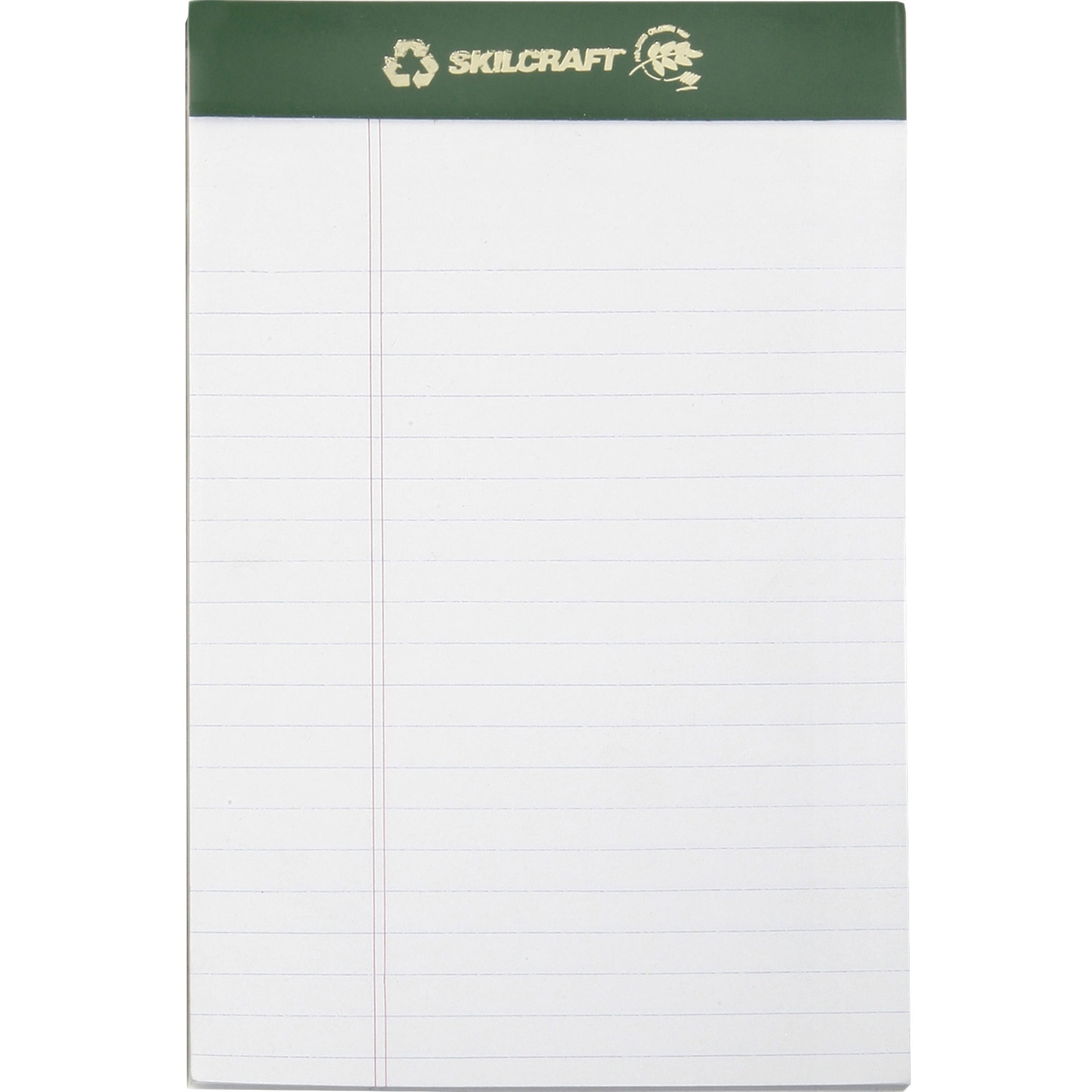 NSN5169629 5 x 8 in. 1 Dozen Chlorine Free Legal Rule Pad White - 50 ...