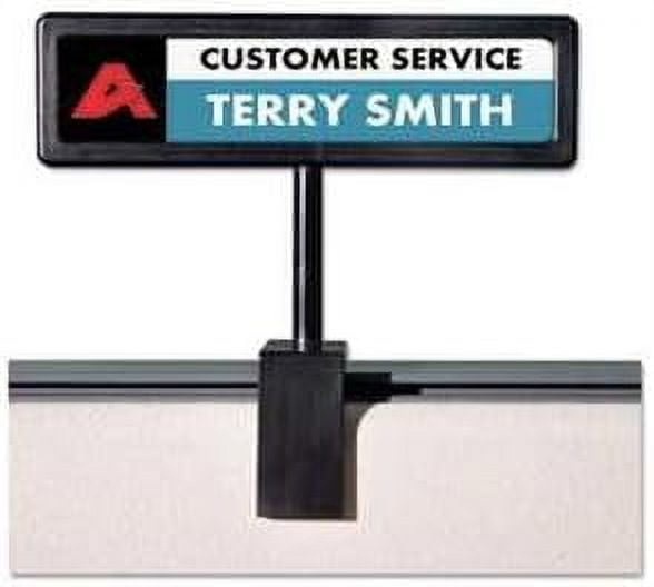 75334 People Pointer Cubicle Sign, Plastic, 9 x 2 1/2, Black - Walmart.com