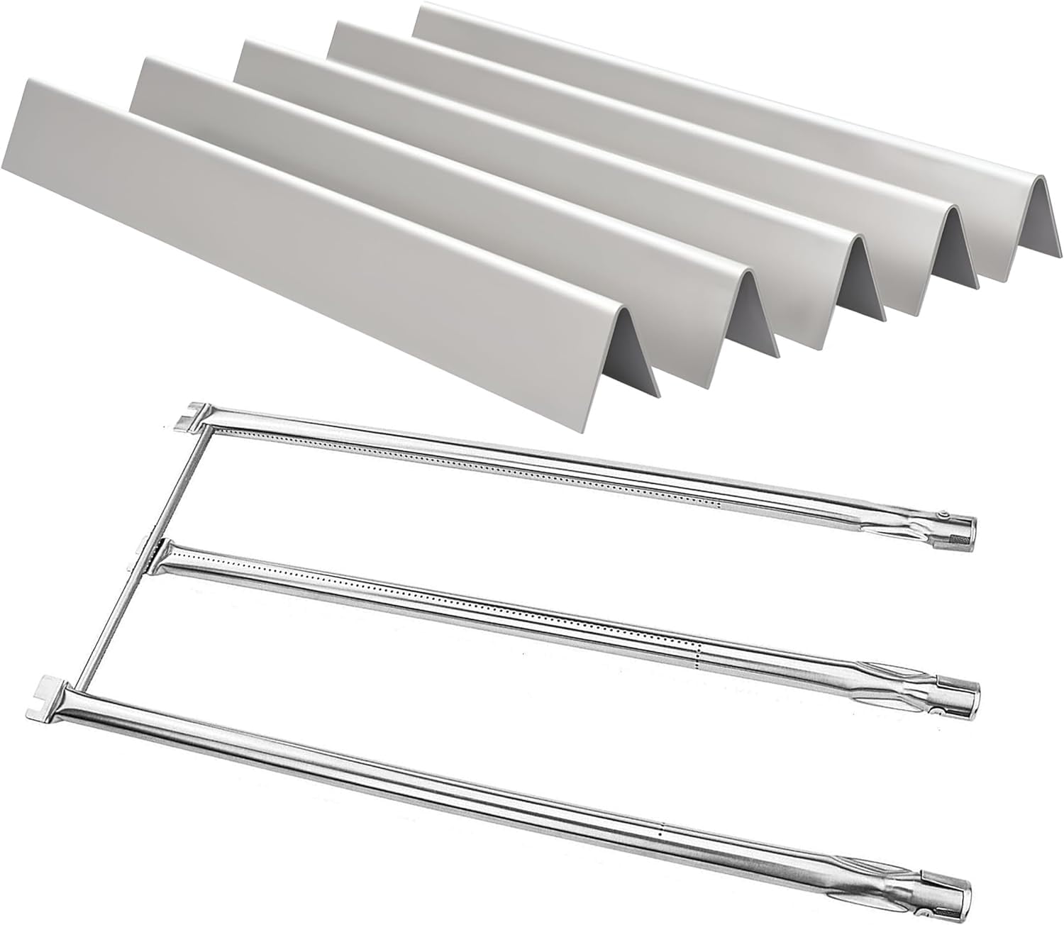 7536 7508 Gas Grill Replacement Burner Tube Kit & Flavorizer Bars for ...