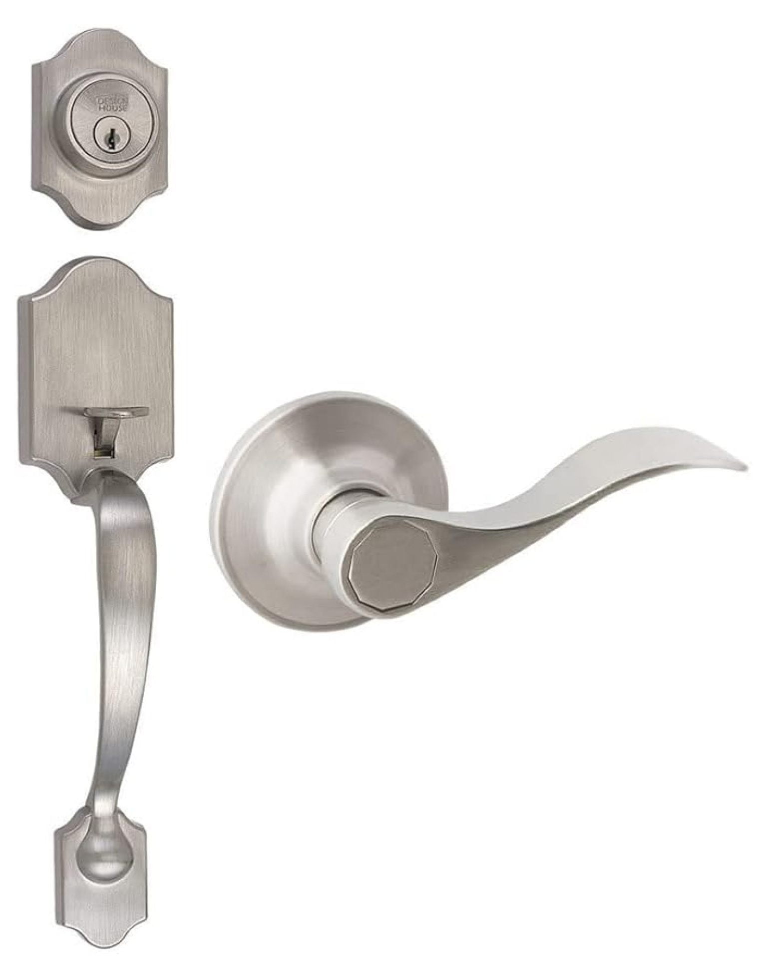 753897 Sussex Handleset with Springdale Lever Interior and Single ...