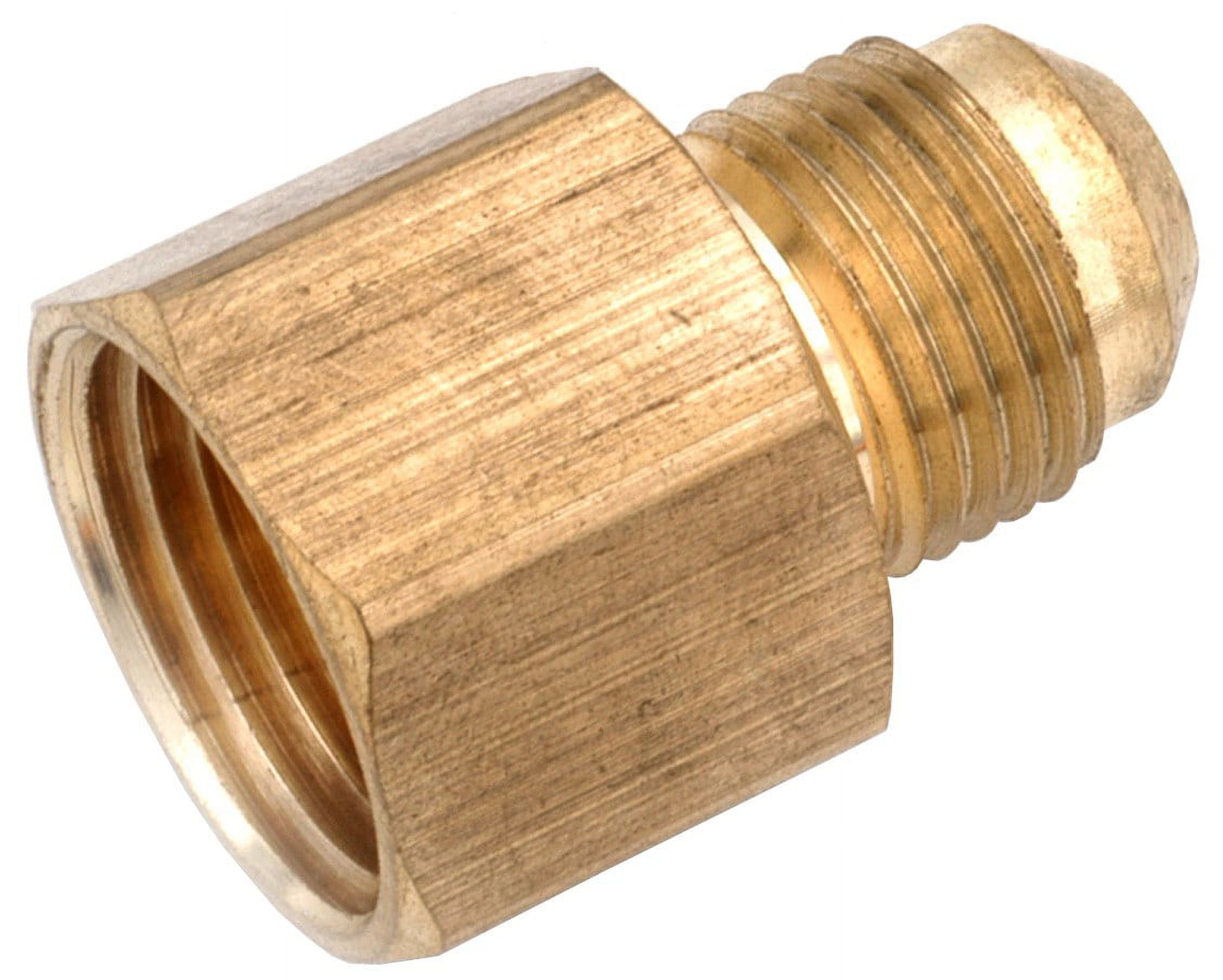 1/2" Flare x 3/8" Female Pipe Thread Brass Flare Connector Lead Free C ...