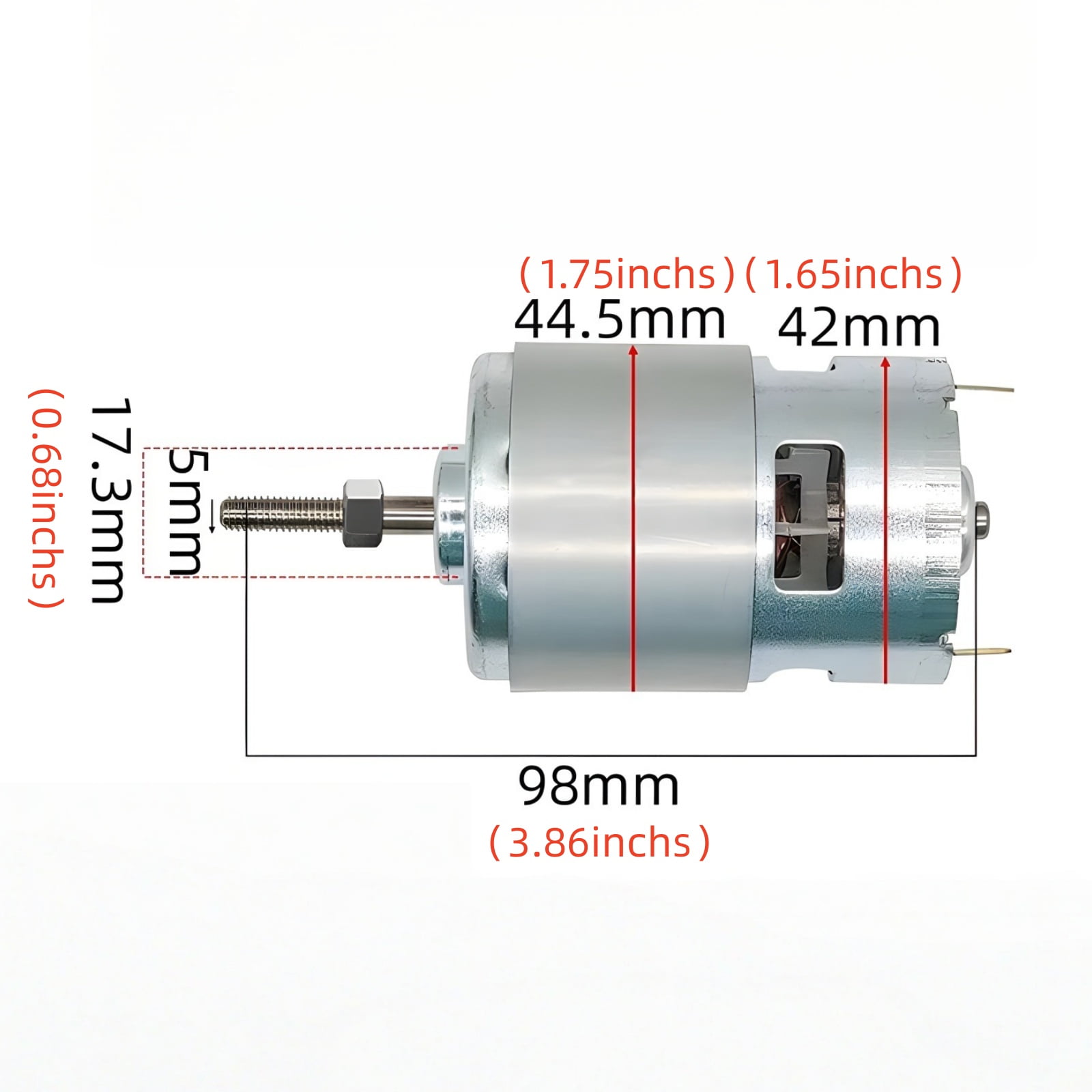 755 Lithium Battery Lawn Mower Motor Full Copper Double Bearing High ...