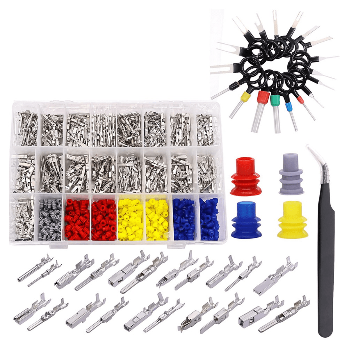 755Pcs Car Electrical Wire Terminal Pins Connector Kit - Walmart.com