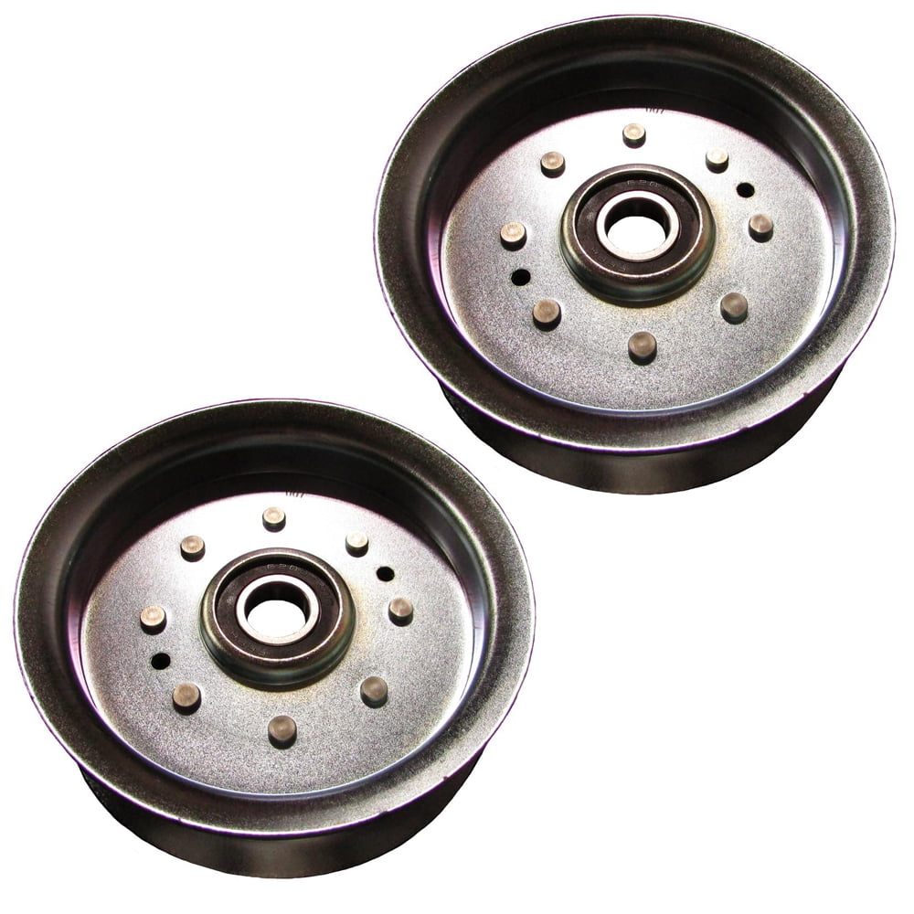 756-05034 Qty 2: Steel Flat Idler Pulley with Flanges Fits MTD ...