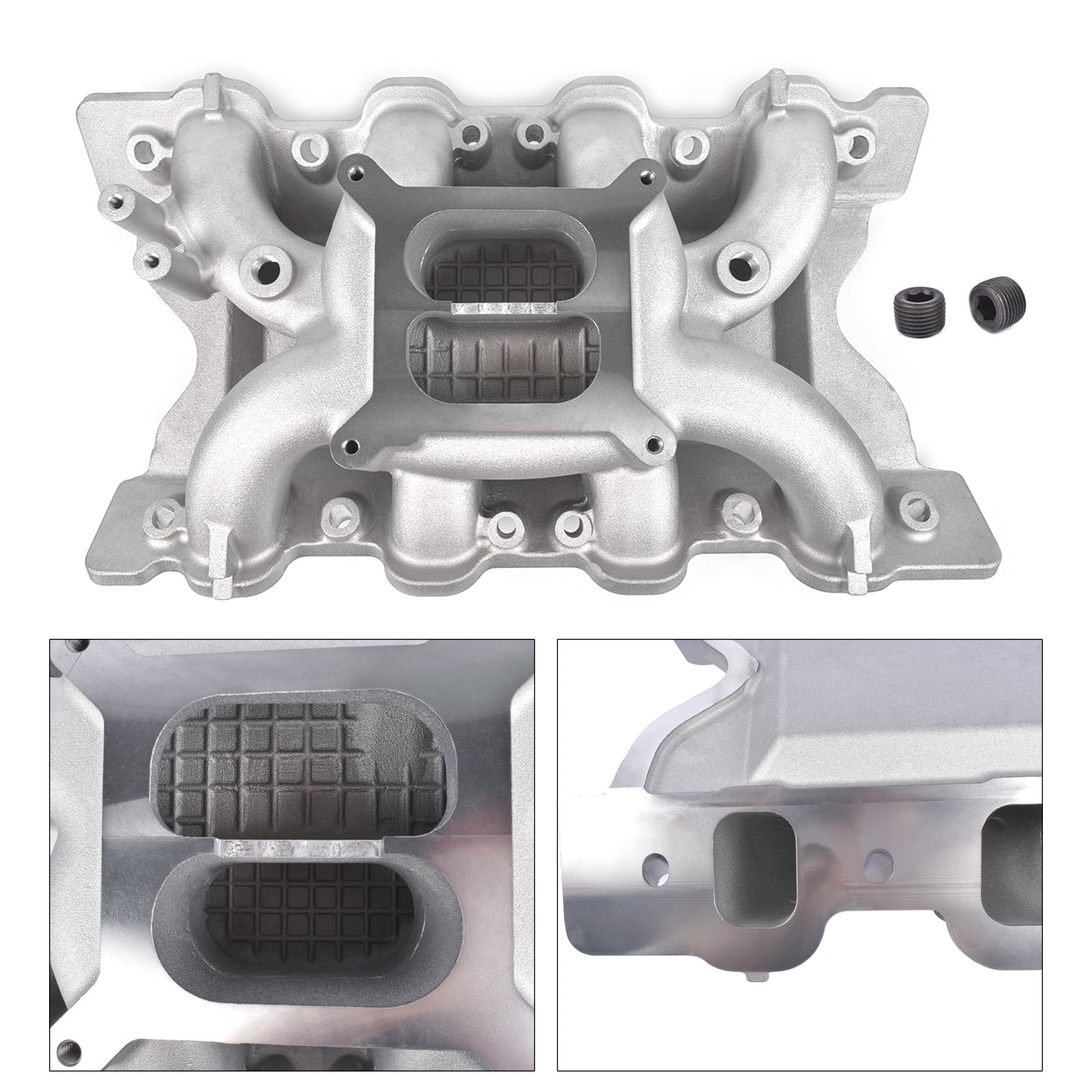 7564 Aluminum Air-Gap Dual Plane Engine Intake Manifold for Ford 351C ...