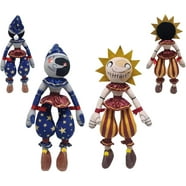FNAF Sundrop and Moondrop 11'' Plush Toys, Sun and Moon Clown Figure ...