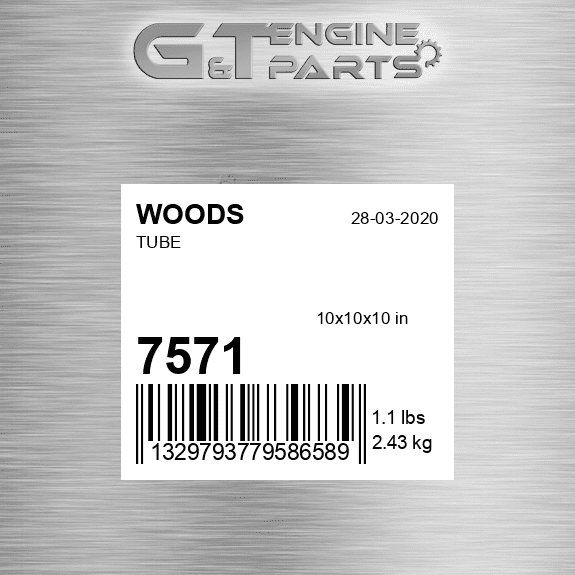 7571 TUBE fits WOODS (New OEM) - Walmart.com