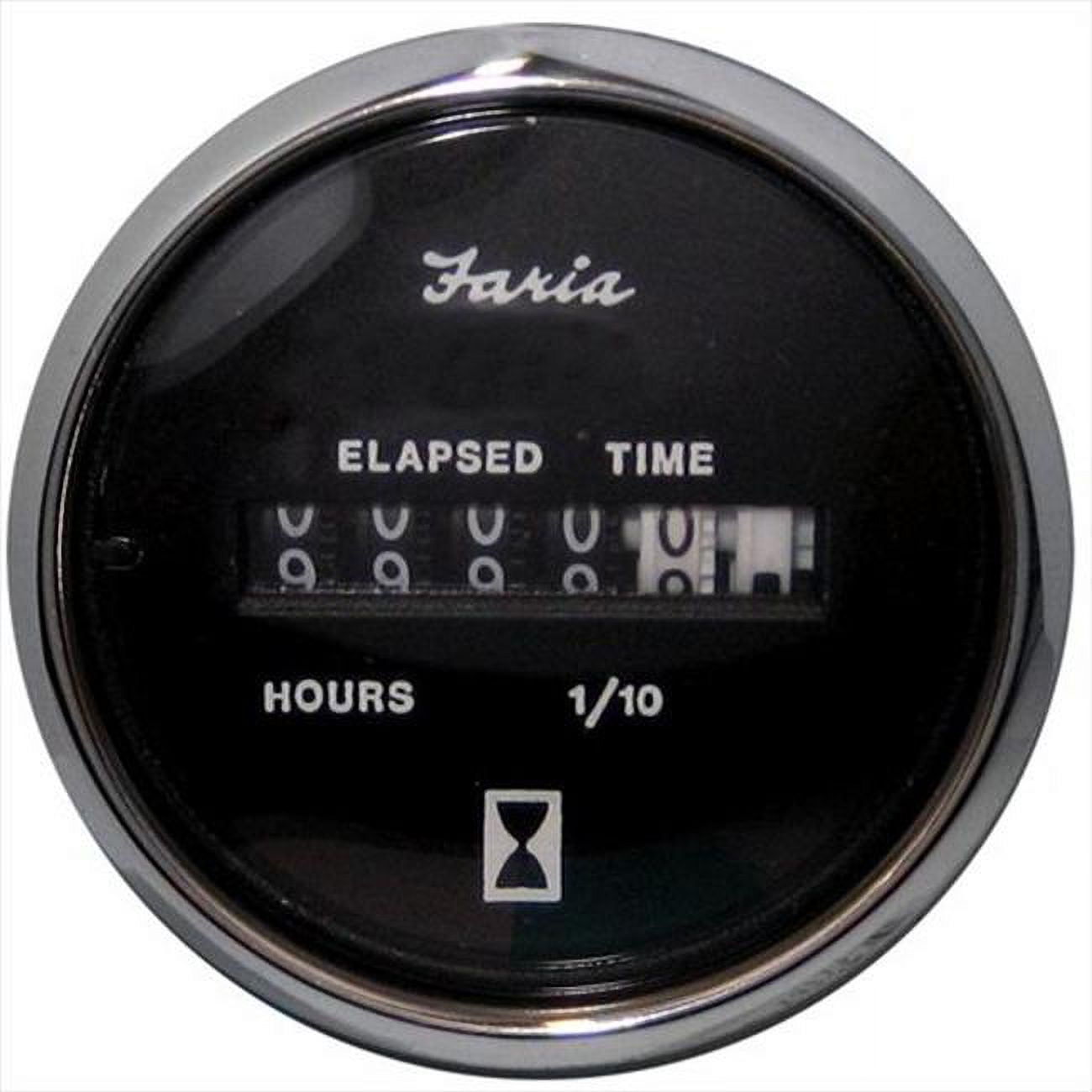 759266137134 2 in. Chesapeake Black Stainless Steel Hour Meter - 10 ...