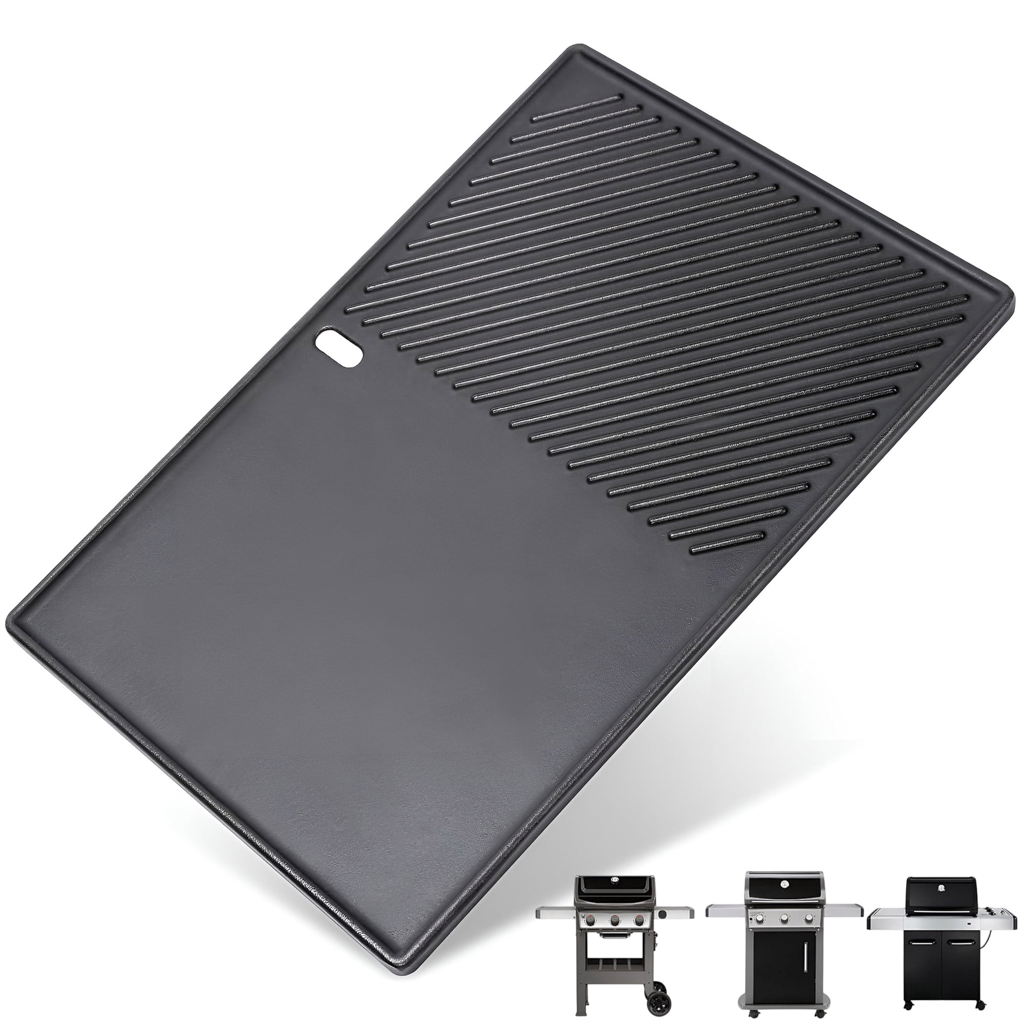 7598 Cast Iron Flat Griddle for Weber Spirit 300 & II 300 Series ...