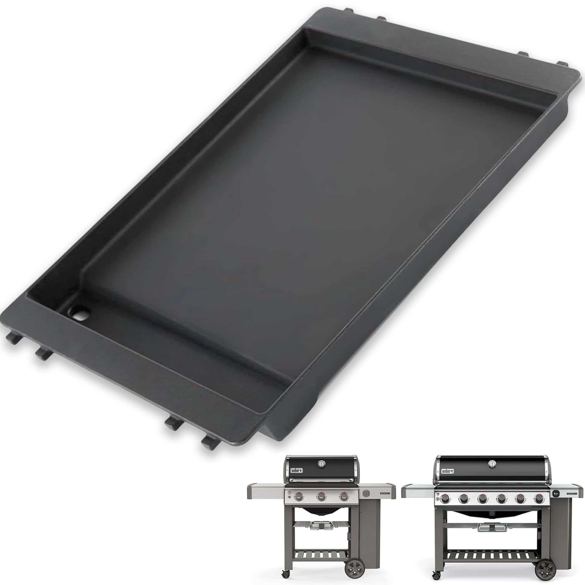 7599 Cast Iron Deep Griddle for Weber Genesis II 300 & 600 Series ...