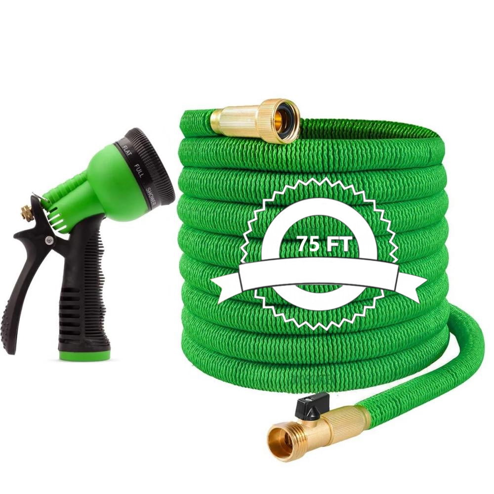 75FT Green Portable 4X Stronger Deluxe Heavy Duty Expandable Flexible ...