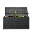 75Gal 260L Outdoor Garden Storage Box, Weather Resistant PP Resin Deck ...