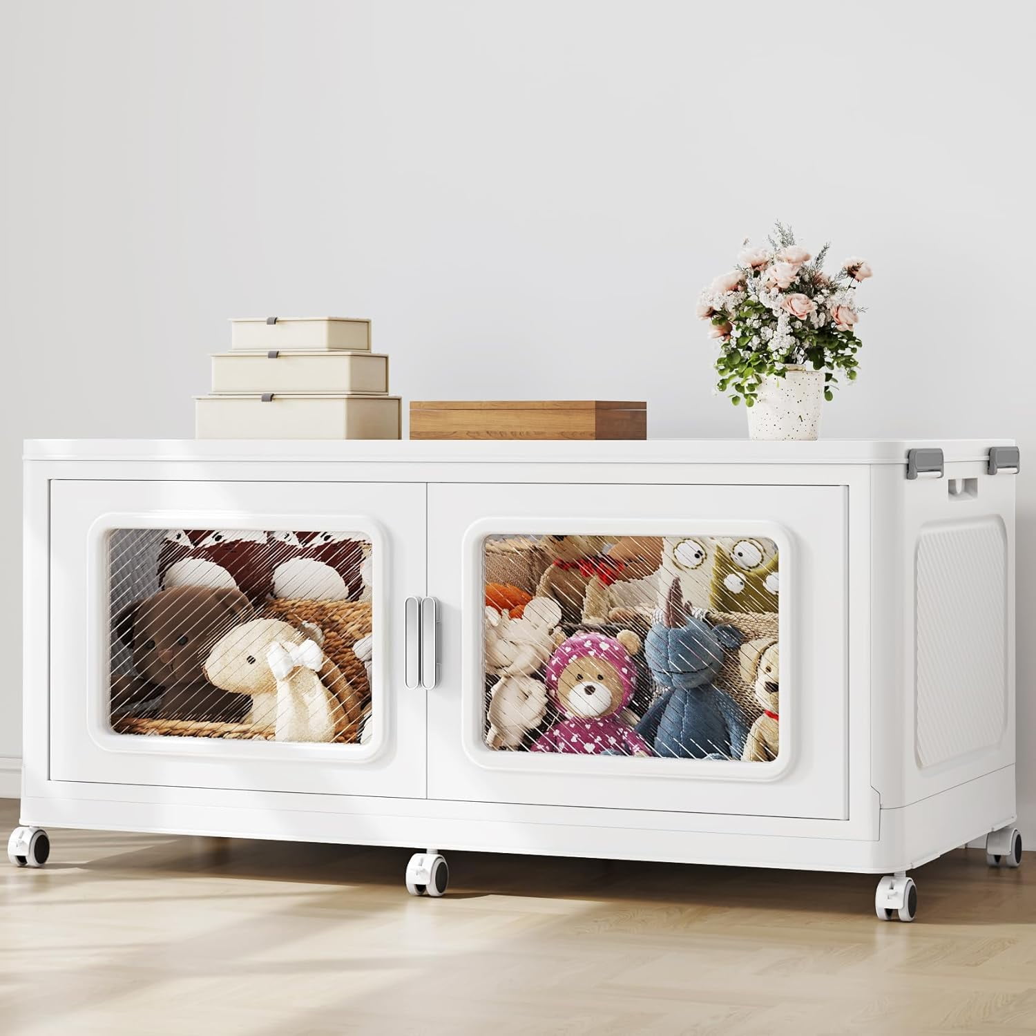 75Gal Extra Large Storage Bins with Lid, 300Qt Plastic Stackable ...