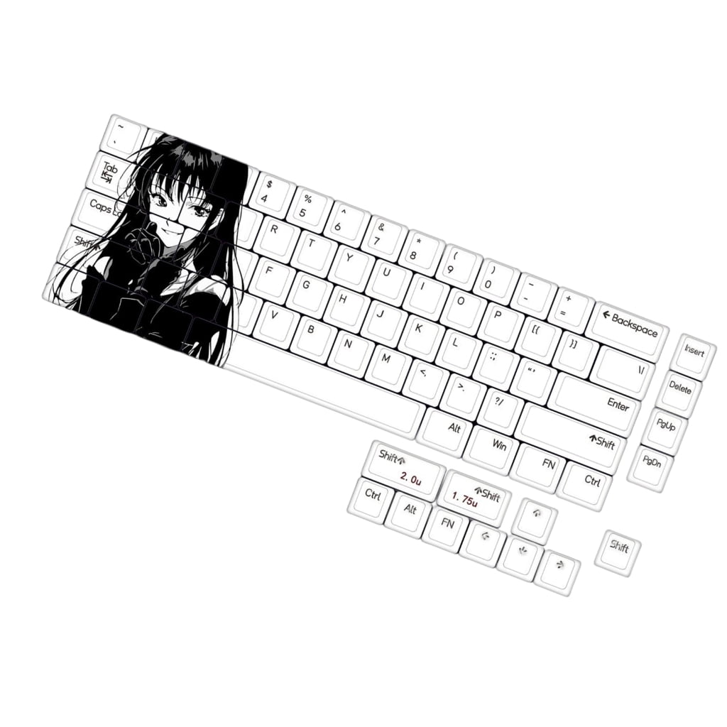 75Key Keycaps Original Height Catoon Theme for Mechanical Keyboard ...