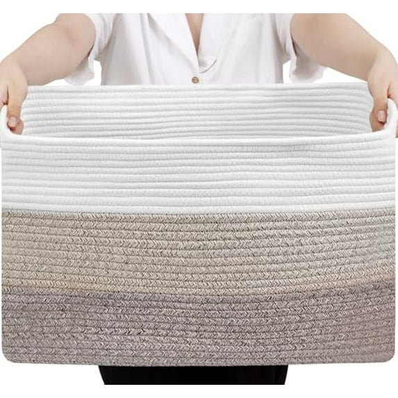 75L Large Blanket Basket, Dog Toy Storage Baskets for Organizing ...