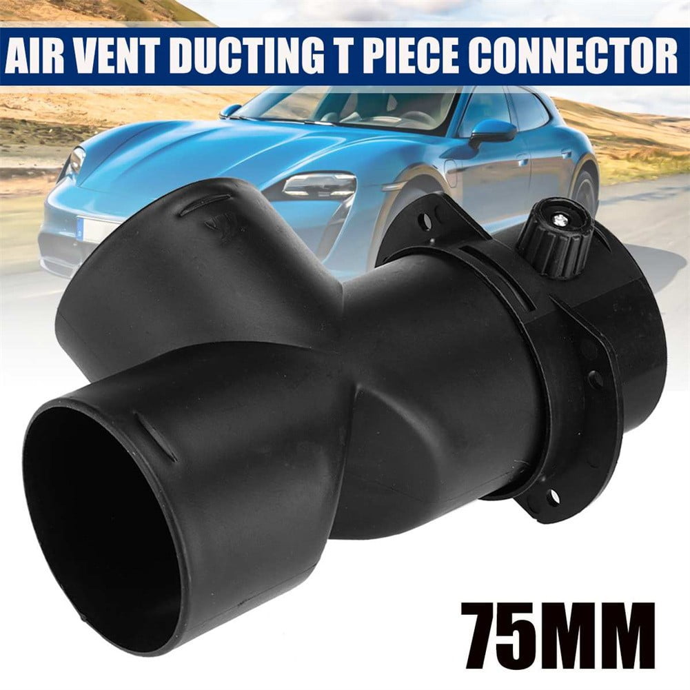 75Mm Air Vent Ducting T Piece Outlet Connector+Vavle Flap For Air ...