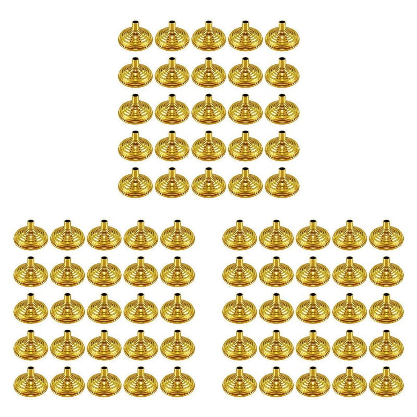 75Pcs Gold Mini Hand Held Flag Stand Base Table Flag Base Bar ...