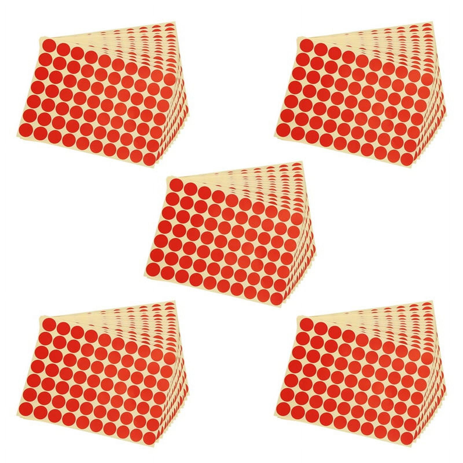 75X 19mm Circles Round Code Stickers Self Adhesive Sticky Labels Red ...