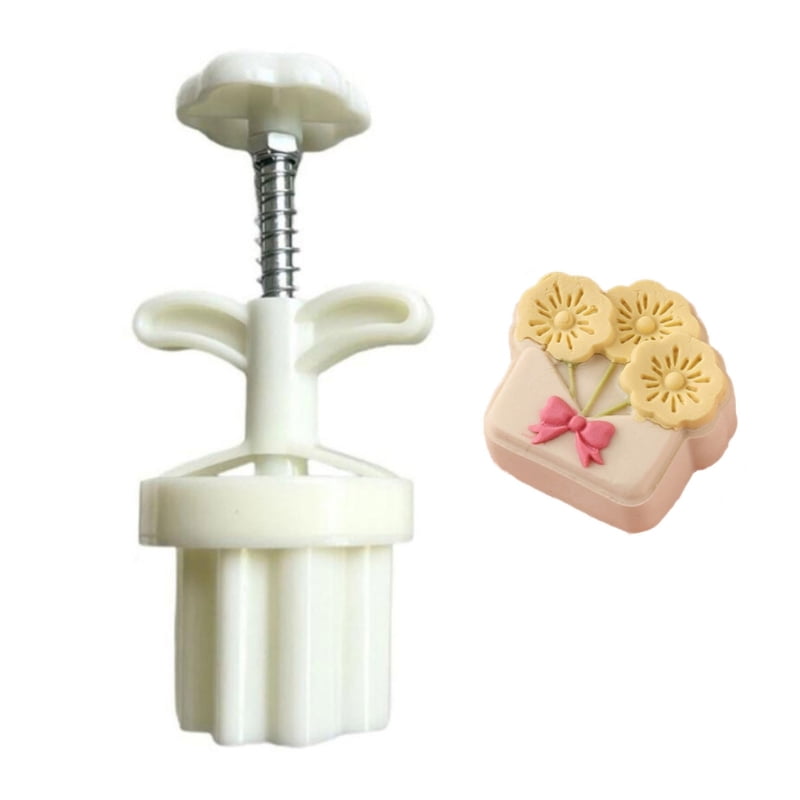 75g Mooncake Stamps Mooncake Molds Plastic Mooncake Tool Hand Pressure ...