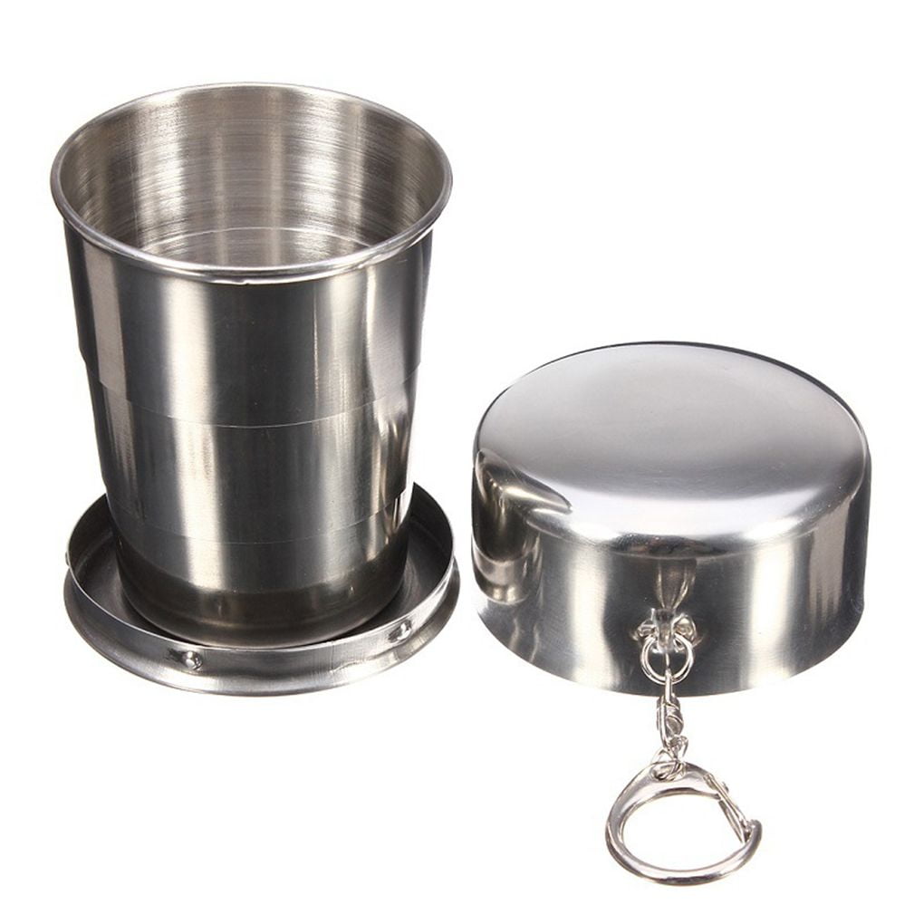 75ml/150ml/250ml Portable Retractable Cup Stainless Folding Cup ...