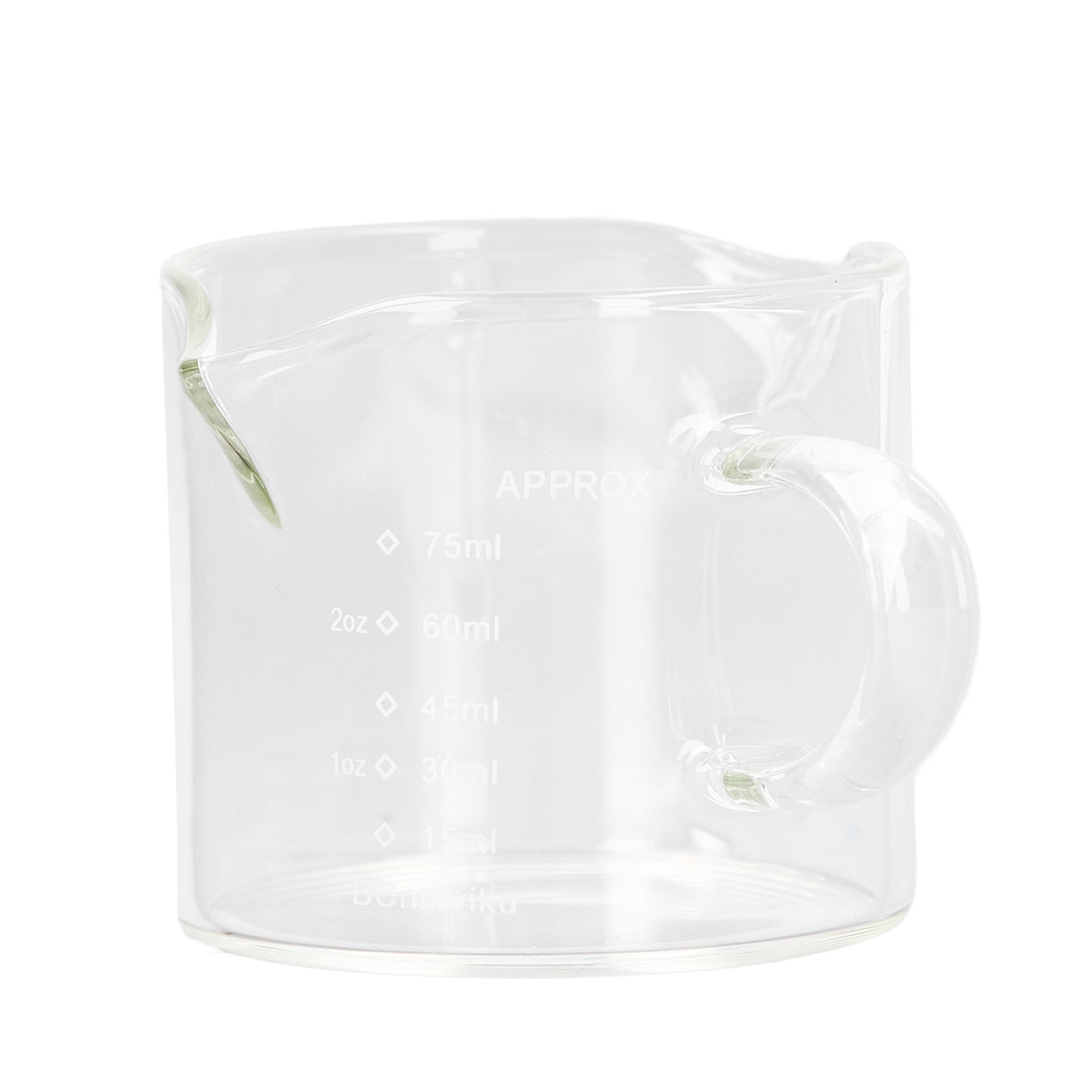 75ml Coffee Measuring Cup with Handle Double Spouts Heat Resistant Milk ...