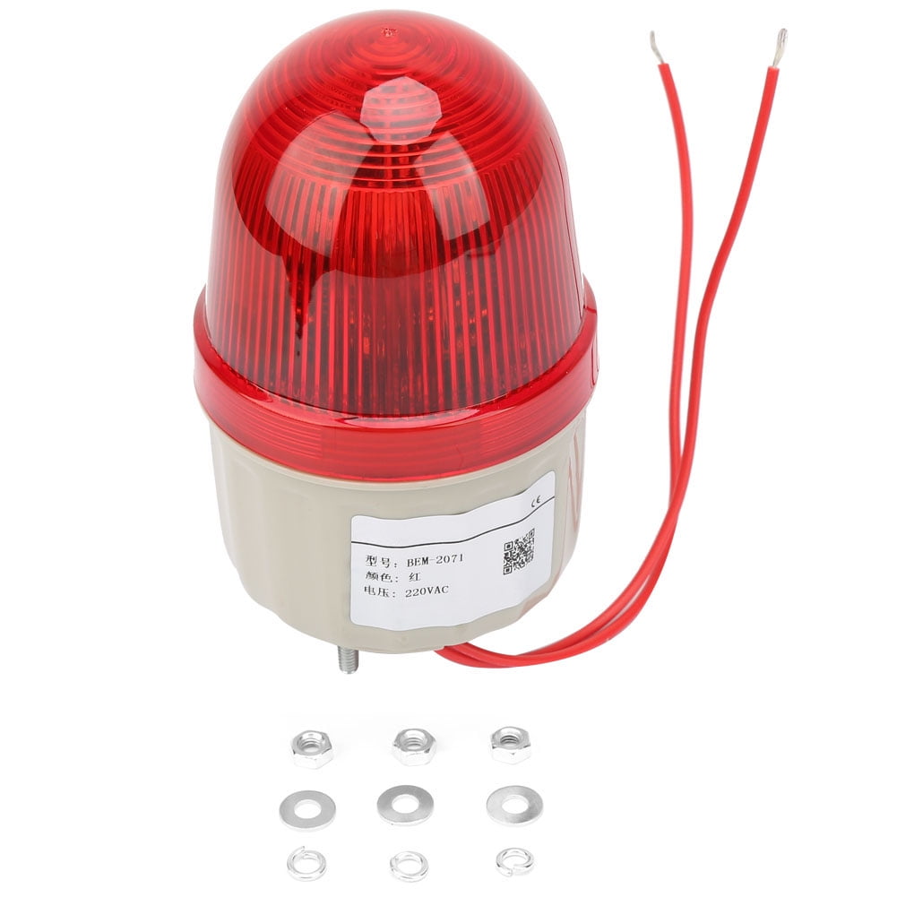75mm Diameter Red LED Warning Strobe Light, 220VAC, Bolt Fixed ...