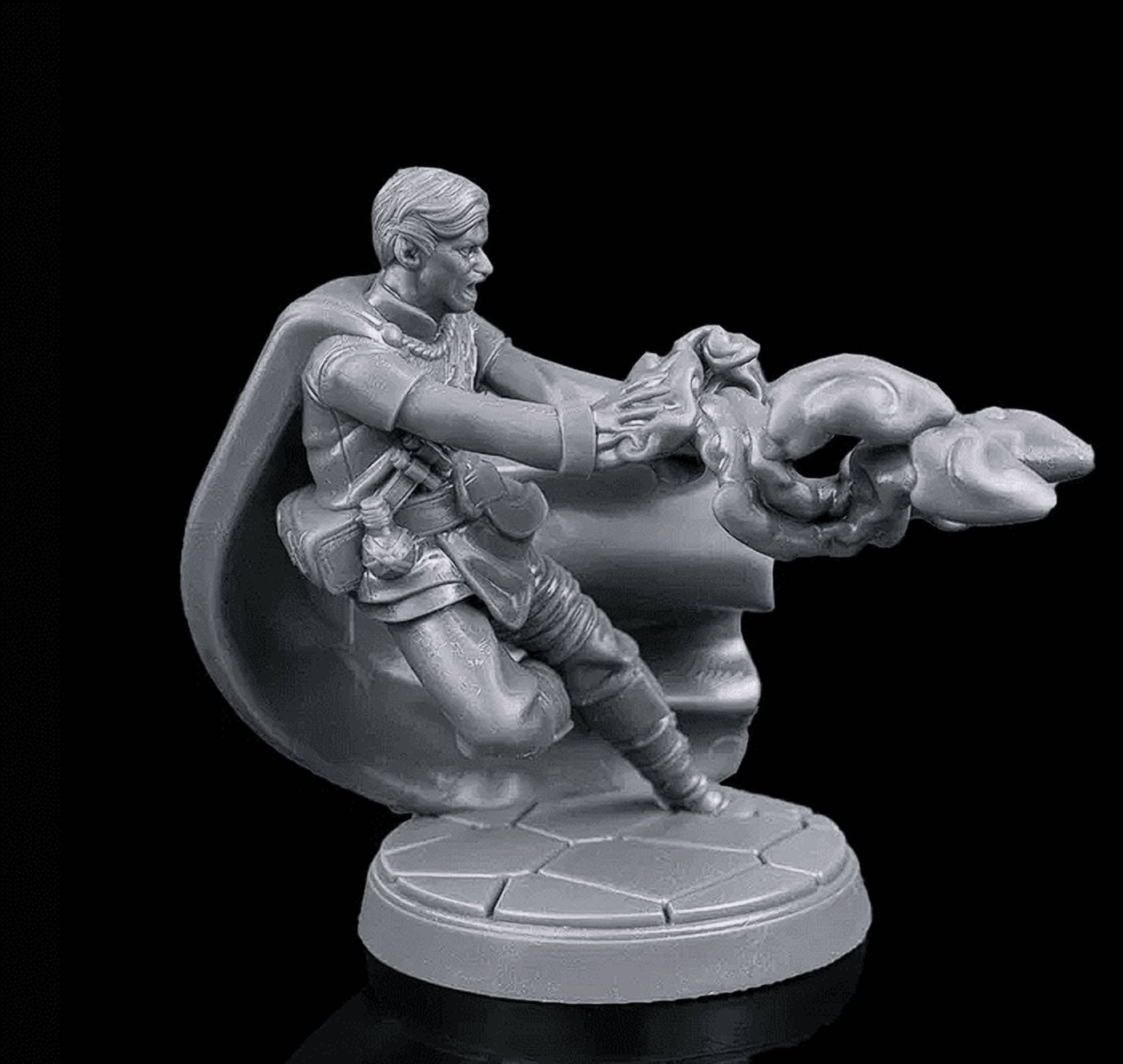 75mm Fantasy Miniature Figure – Black Resin Model for Painting ...