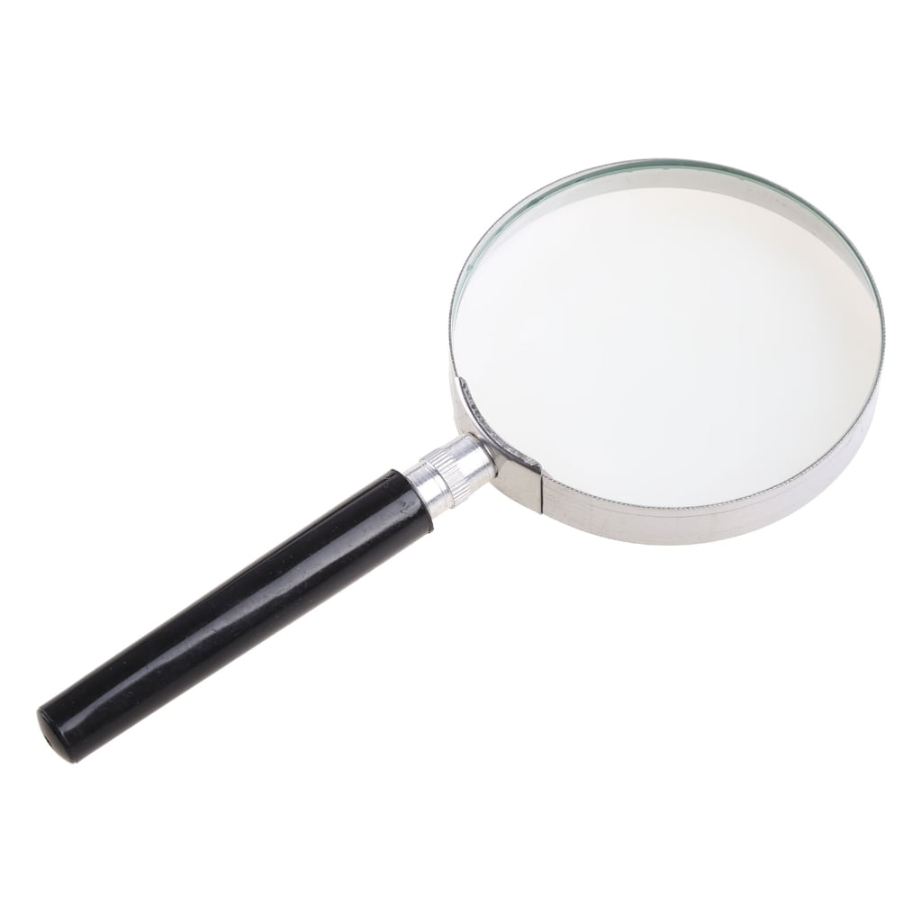 75mm Portable 5X Handheld Handy Magnifier Magnifying Glass Lens ...