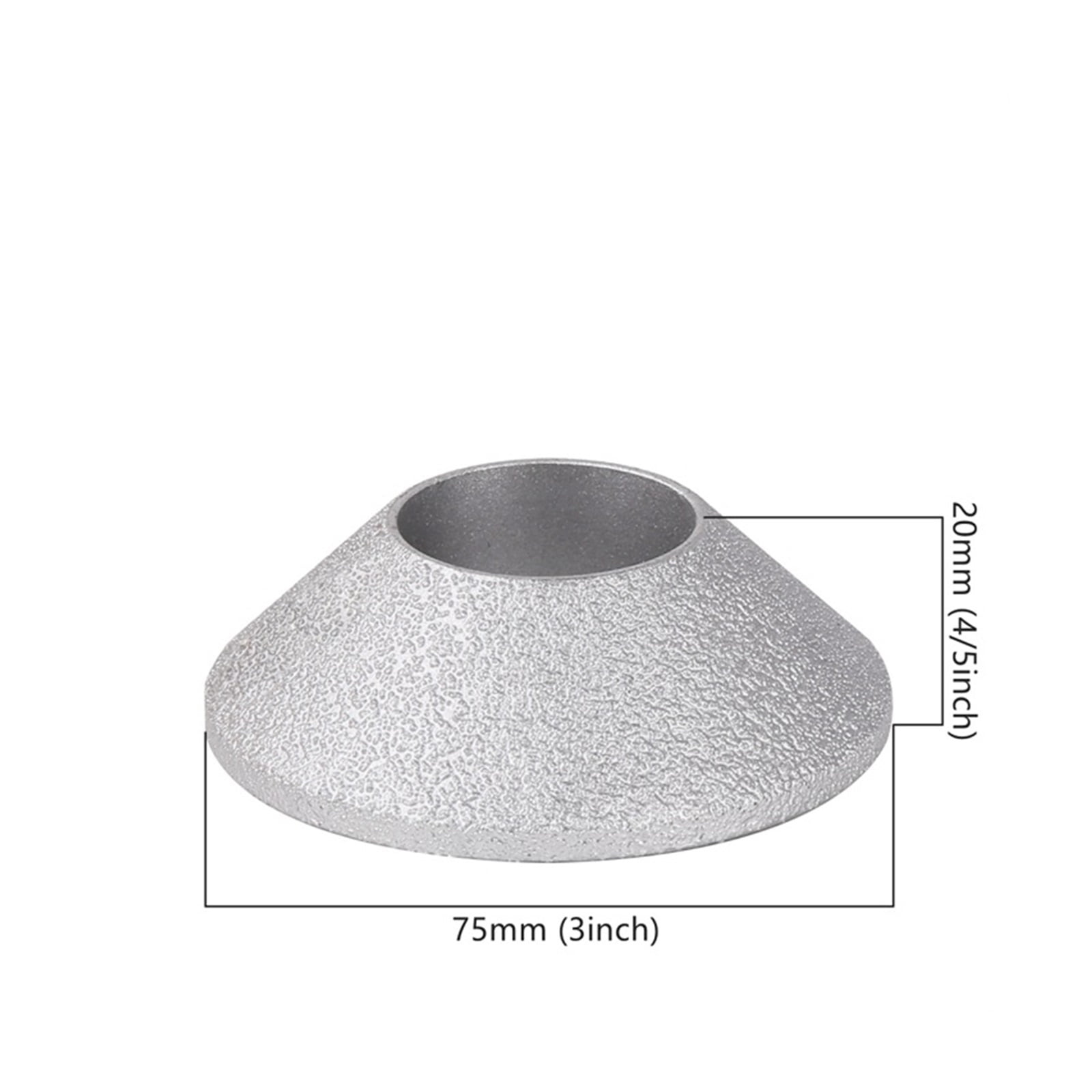 75mm Vacuum Brazed Diamond Hand Profile Wheel Bore 22mm Dry Or Wet ...