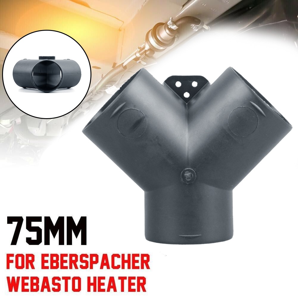 75mm Vent Duct Y Branch Pipe Outlet Exhaust Connector for Air Diesel ...