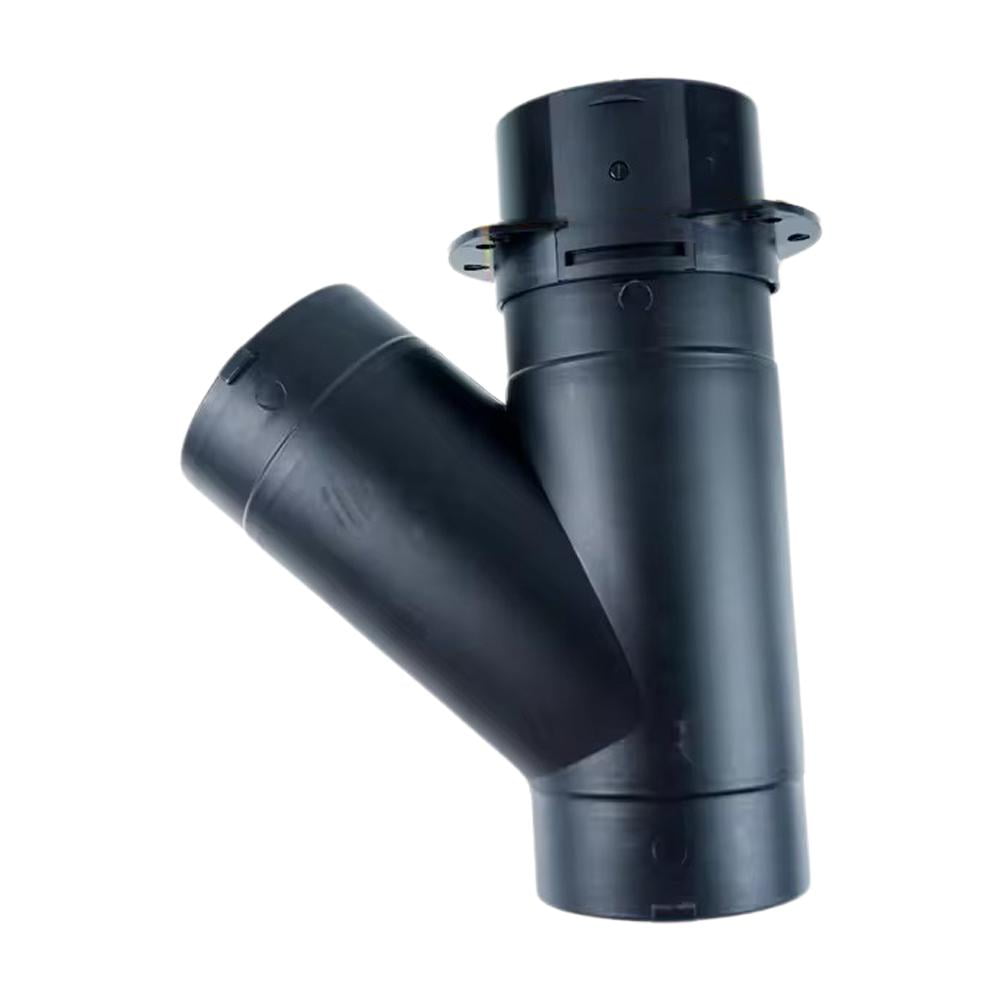 75mm Y-Shaped ABS Plastic Ventilation Duct Fitting with Valve for ...
