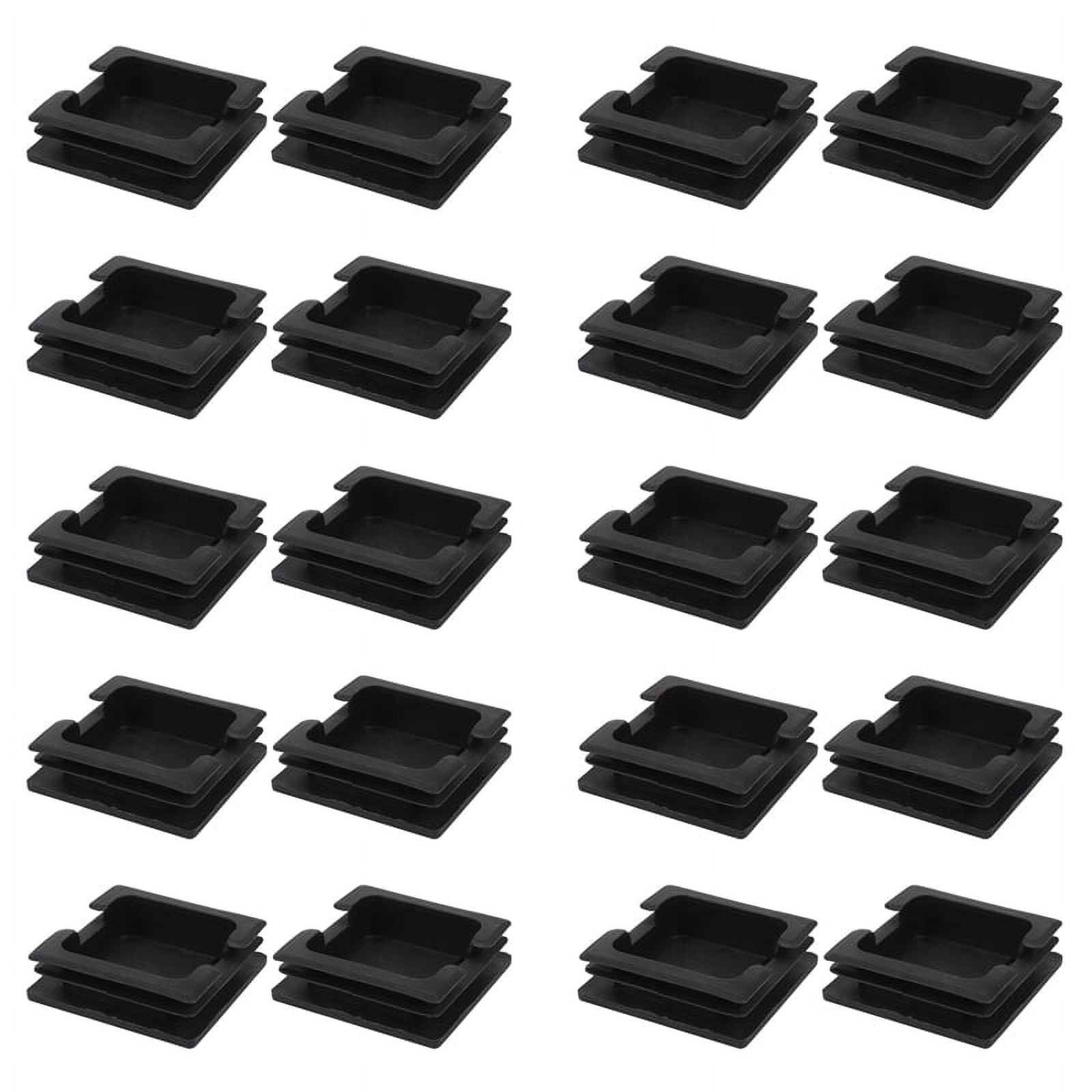 75mm x 75mm Plastic Square Caps Tube Pipe Inserts End Blanking 20Pcs,20 ...