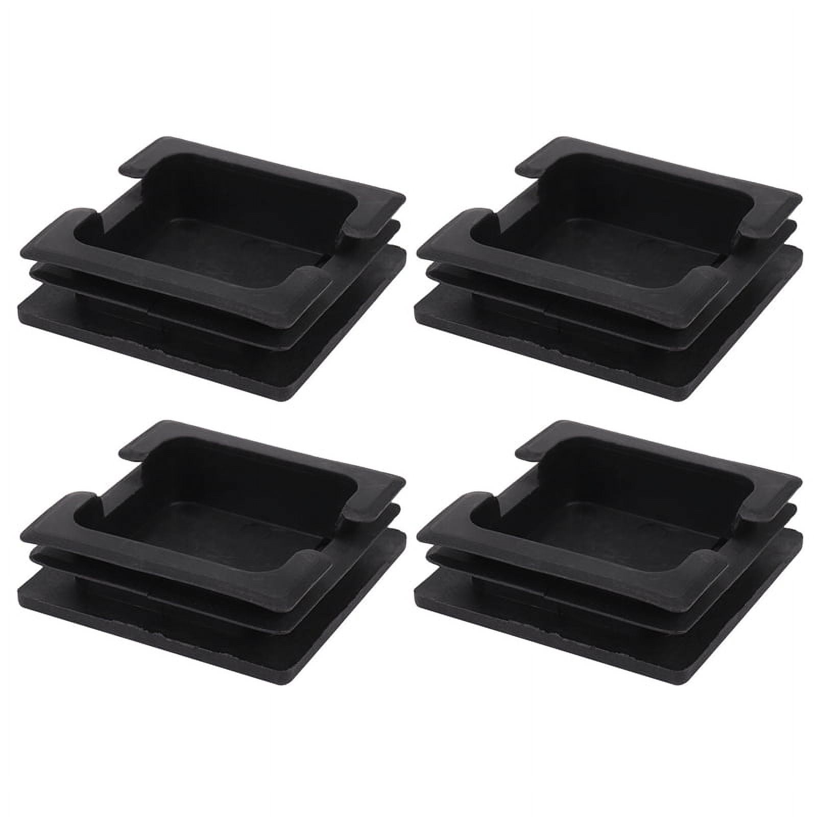 75mm x 75mm Plastic Square Caps Tube Pipe Inserts End Blanking 4 Pcs ...