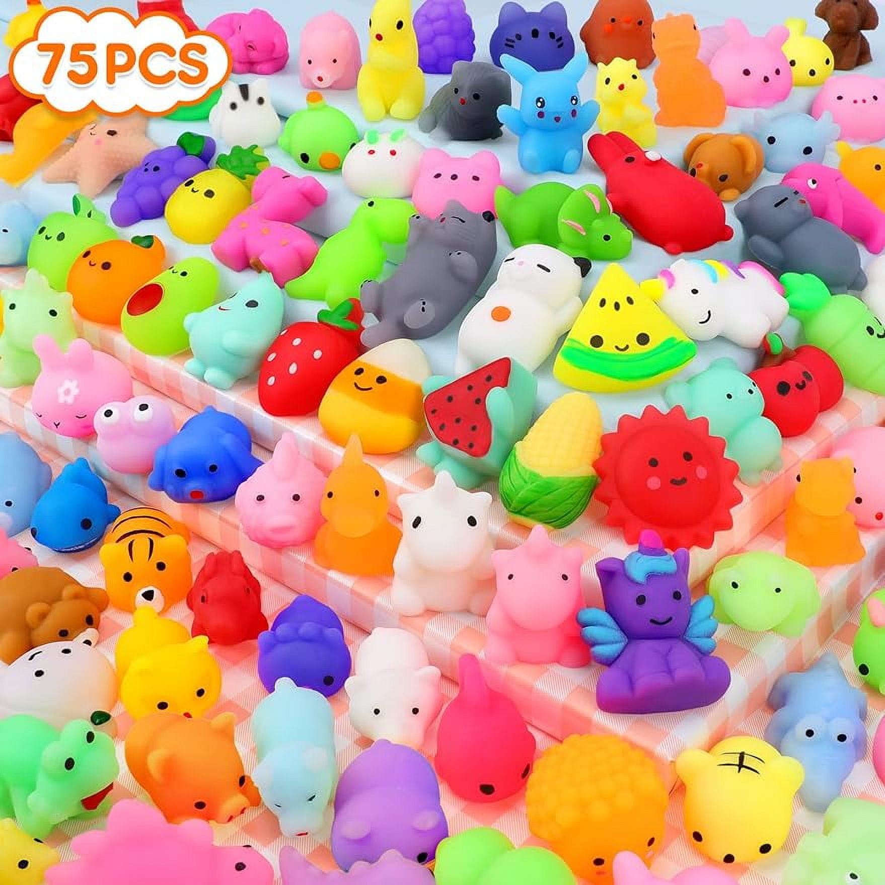 75pcs Mochi Squishy Toy Easter Egg Fillers Party Favors for Kid Stress ...