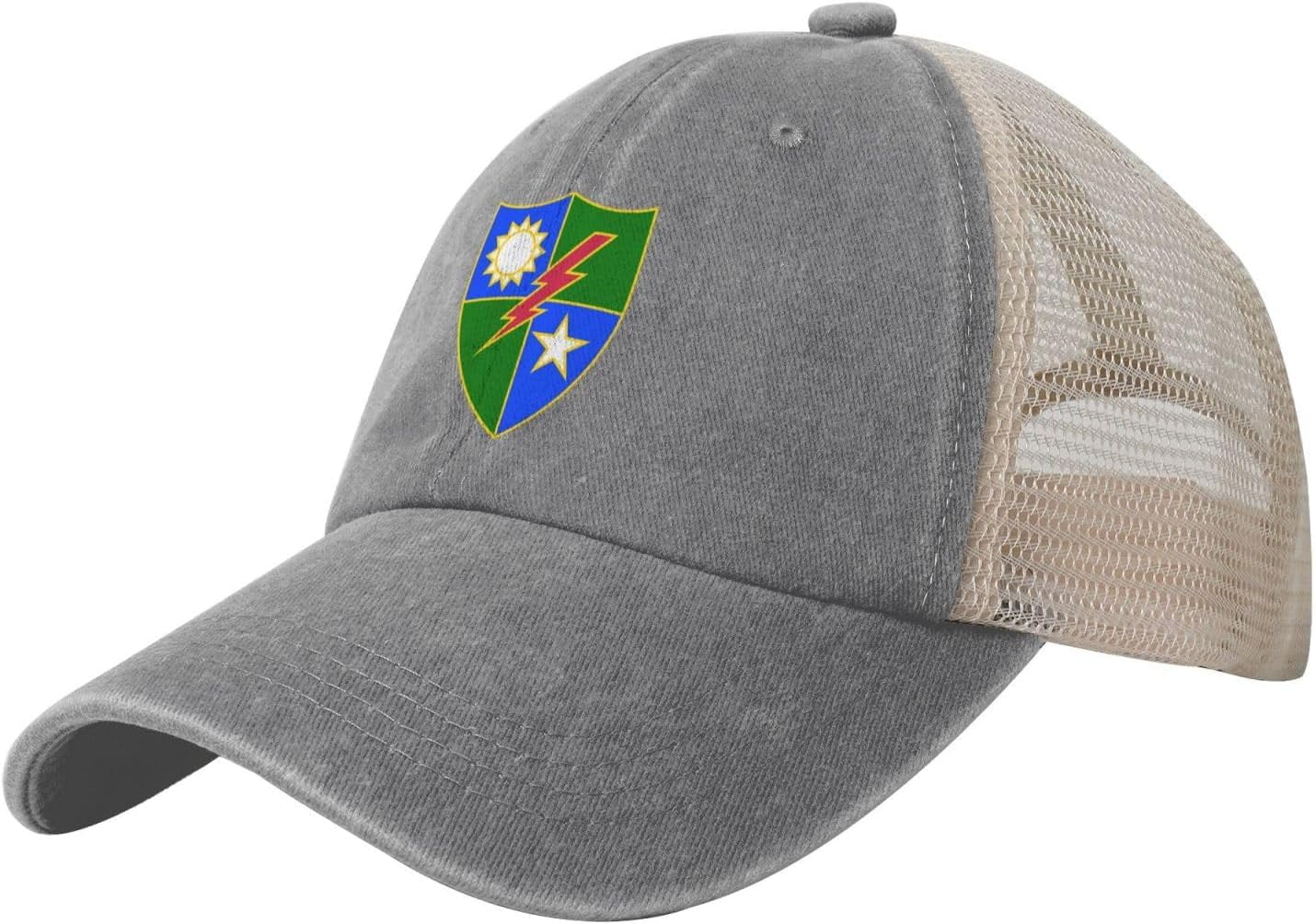 75th Ranger Regiment Distinctive Unit Insignia Baseball Cap Women Men Mesh-Back Hat Retro ...