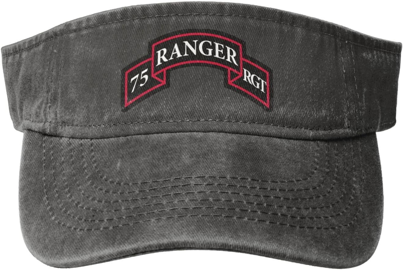 75th Ranger Regiment Sport Sun Visor Hats Adjustable Empty Top Baseball ...