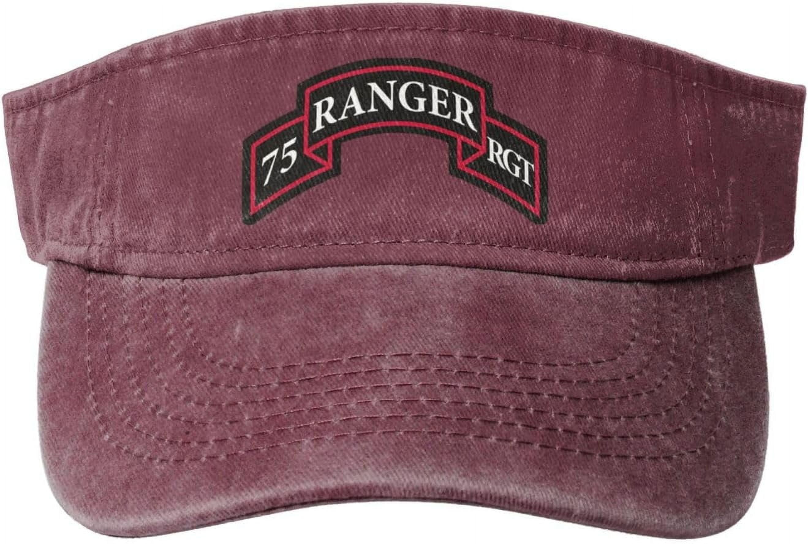 75th Ranger Regiment Sport Sun Visor Hats Adjustable Empty Top Baseball ...