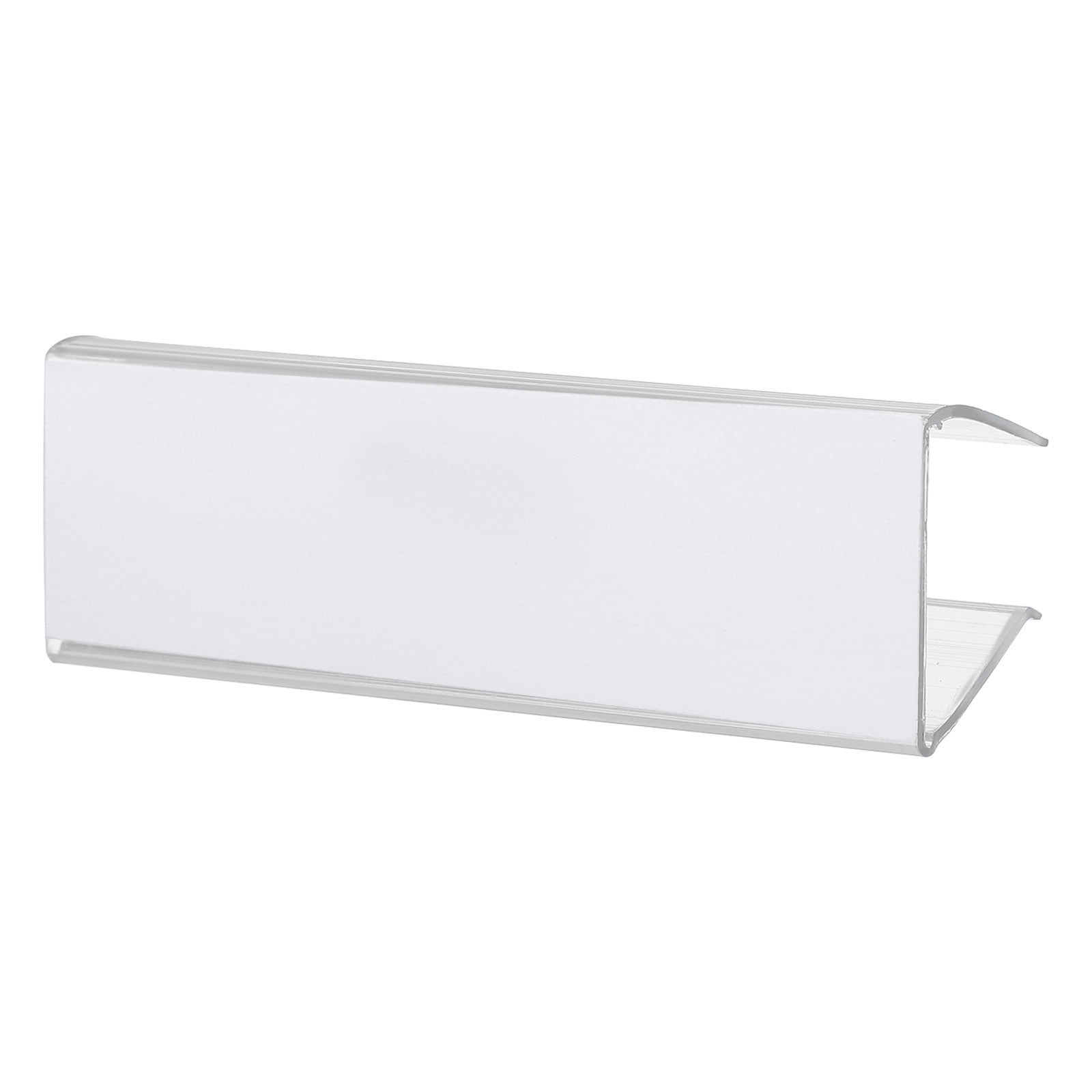 75x25mm Plastic Clear Shelf Label Holder Tag Ticket Sign Label Holders ...