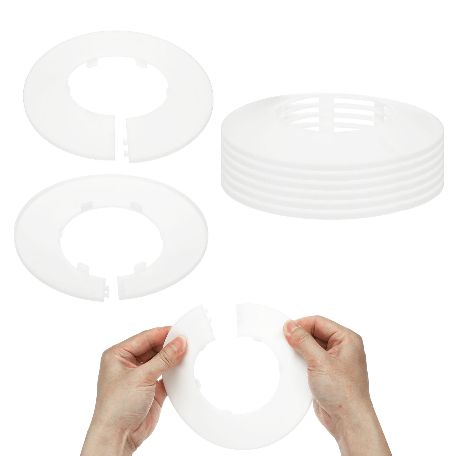 76.5mm Plumbing Cover Plates, 9 PCS Wall Split Flange Pipe Cover ...