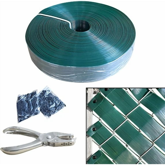 76 Meters Chain Link Fence Privacy Tape, 250Ftx0.15Ft Chain Link Slats ...