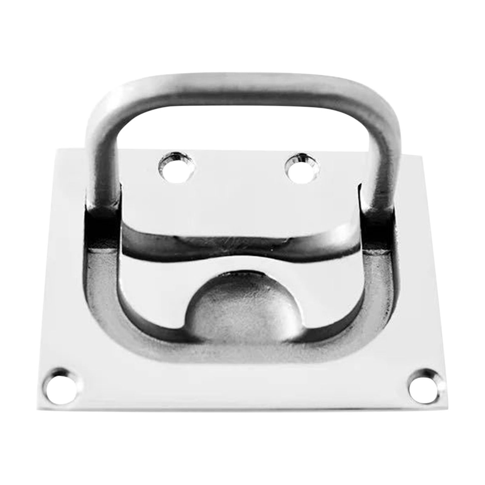 76 x 57mm Stainless Steel Marine Boat Cover Flush Pull Lift Handle Ring ...