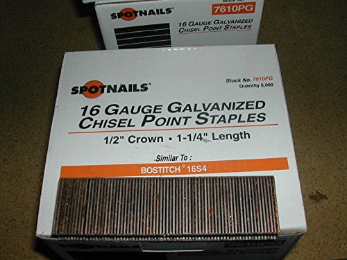 7610PG Spotnails 1/2 Crown X 1 1/4 Length for Bostitch S4 Style ...