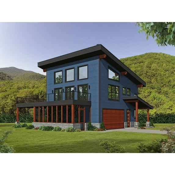 763-11921: Modern Luxury 3 Bed, 2 Bath Luxury Home Plan, 1559 Sq Ft ...