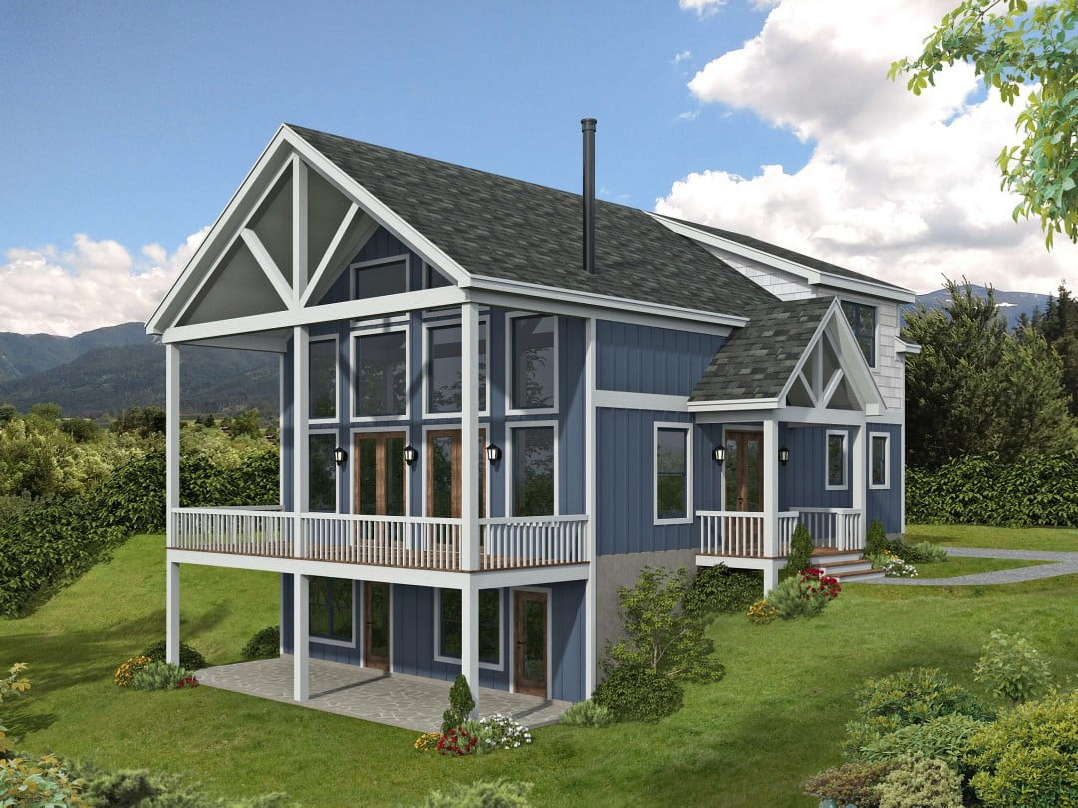 763-128013: Traditional Country 4 Bed, 4 Bath Luxury Home Plan, 2850 Sq ...
