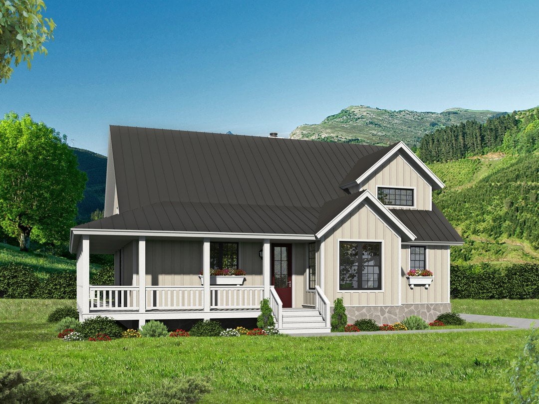 763-1664: Traditional Country 3 Bed, 3 Bath Luxury Home Plan, 2752 Sq ...