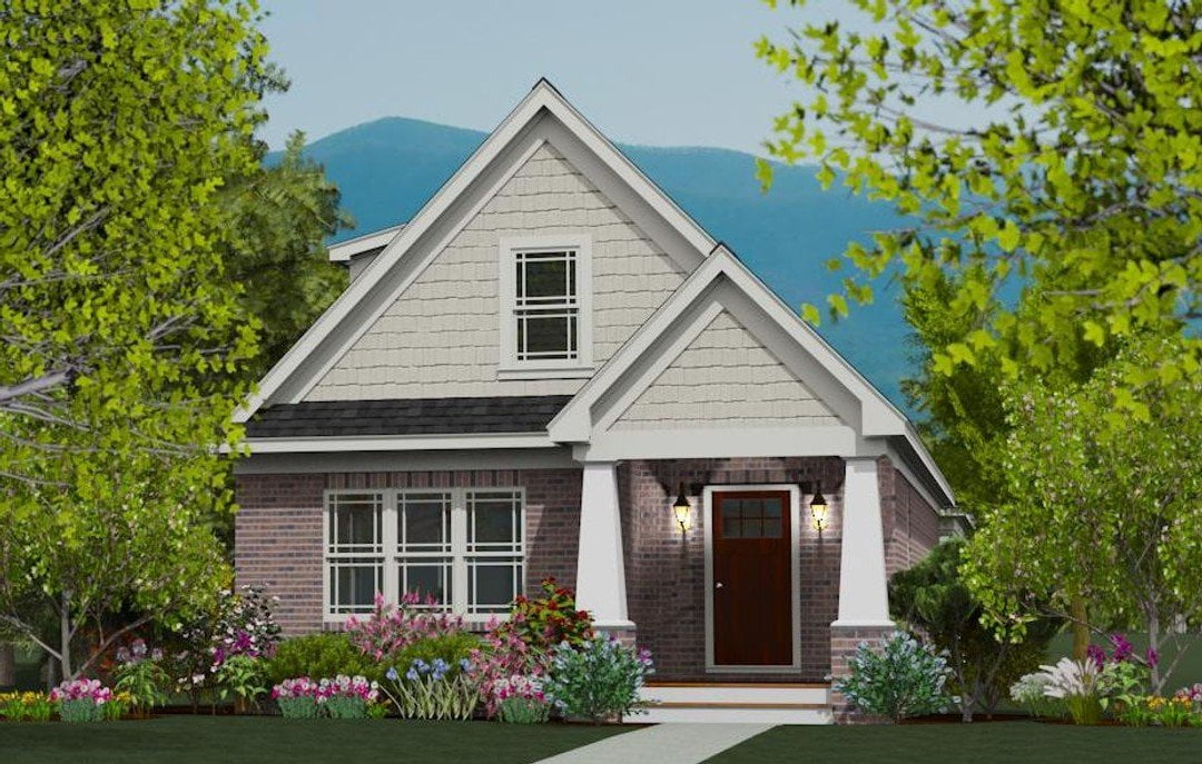 763-1728: Craftsman Small & affordable 3 Bed, 2 Bath Luxury Home Plan ...
