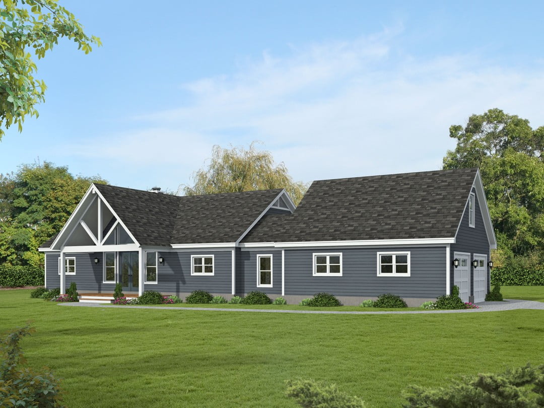 763-1762: Traditional Country 2 Bed, 3 Bath Luxury Home Plan, 2237 Sq Ft: Full Blueprints with ...