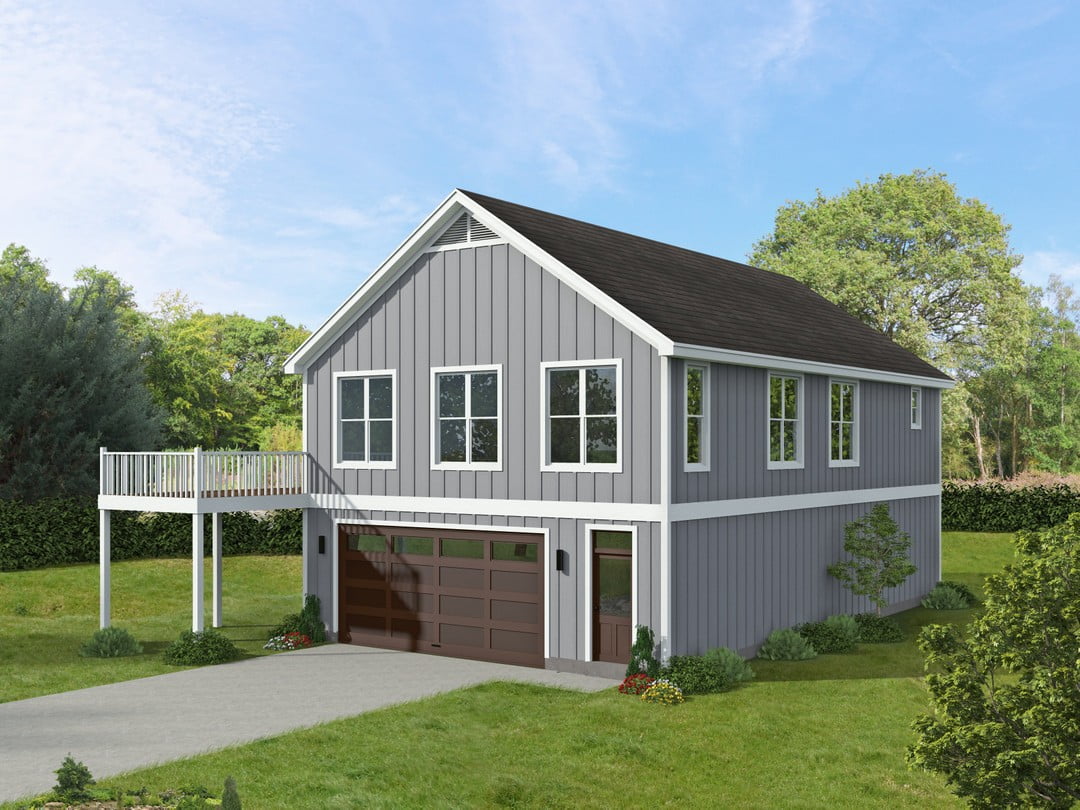 763-2281: Traditional Garage apartment 3 Bed, 3 Bath Luxury Home Plan ...
