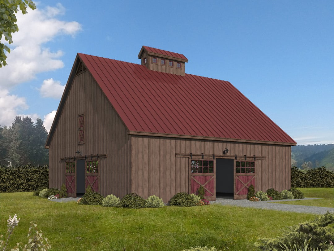 763-2304: Barn & outbuilding Traditional 0 Bed, 0 Bath Luxury Home Plan ...
