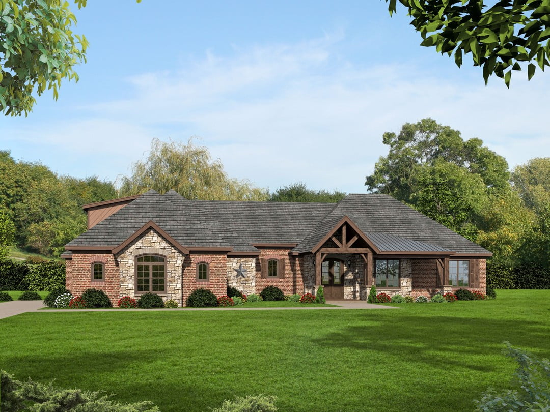 763-27001: Traditional French country 4 Bed, 4 Bath Luxury Home Plan, 3275 Sq Ft: Full ...